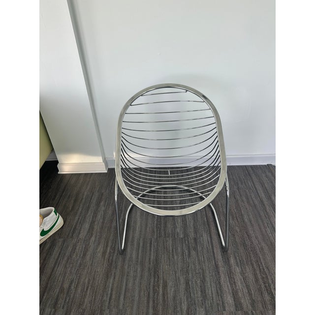 1970s Gaston Rinaldi Italian Glass Table and Chrome Chair Set | Chairish