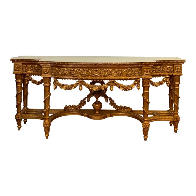 Louis XVI French Style Entry Console Table | Chairish
