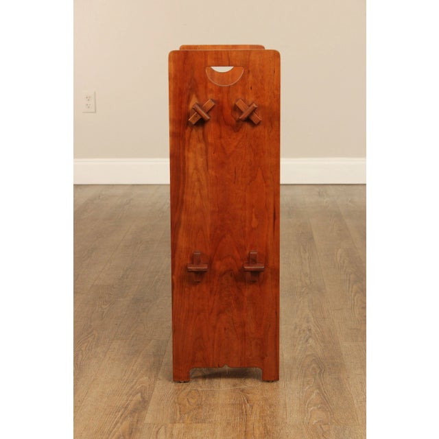 Stickley Mission Collection Cherry Book Trough Magazine Stand | Chairish