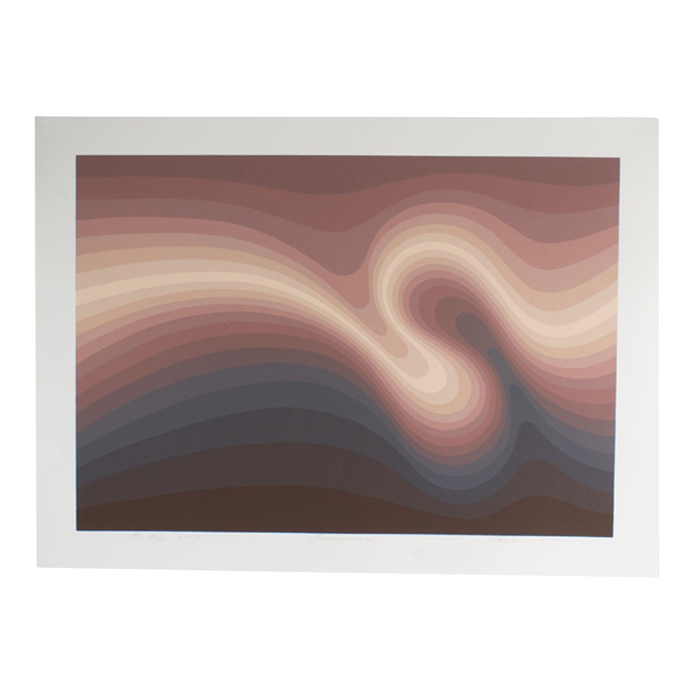1982 “Luminescence” Limited Edition Op Art Serigraph Signed by Roy ...