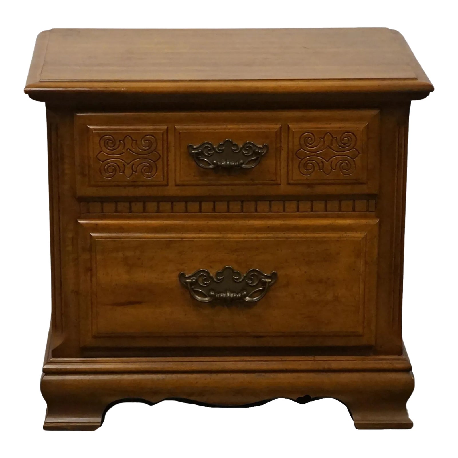 Sumter Cabinet Solid Hard Rock Maple Rustic Early American 25" Nightstand | Chairish