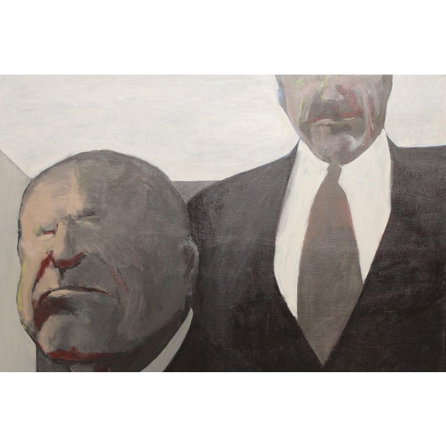 Anne Cooper Dobbins Oil Painting, 'Two Strong Men' | Chairish