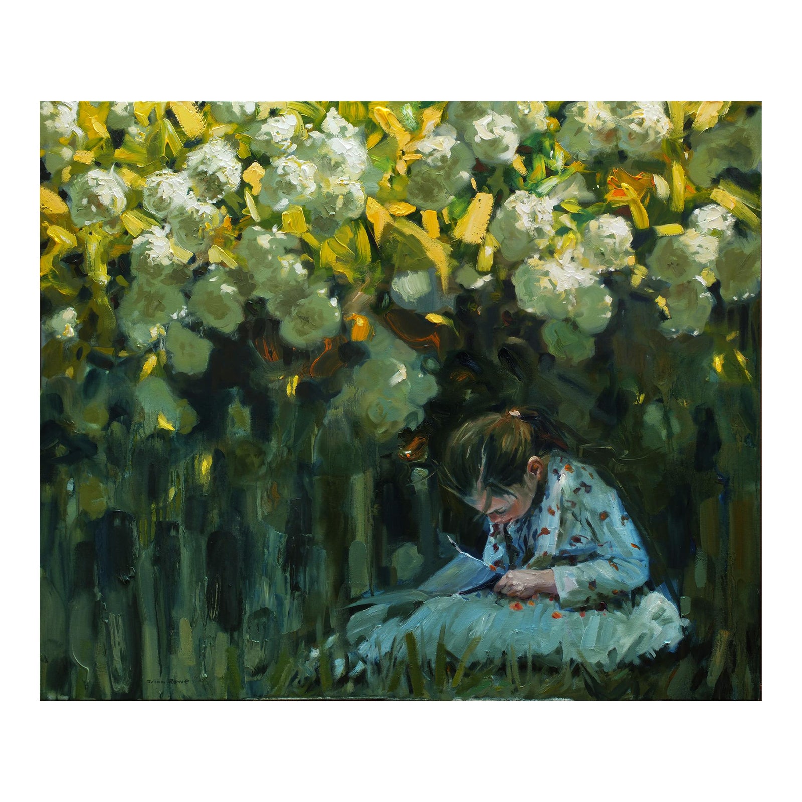 "Drawing" by Julian Rowe B 1960 Contemporary Figurative Landscape Oil ...