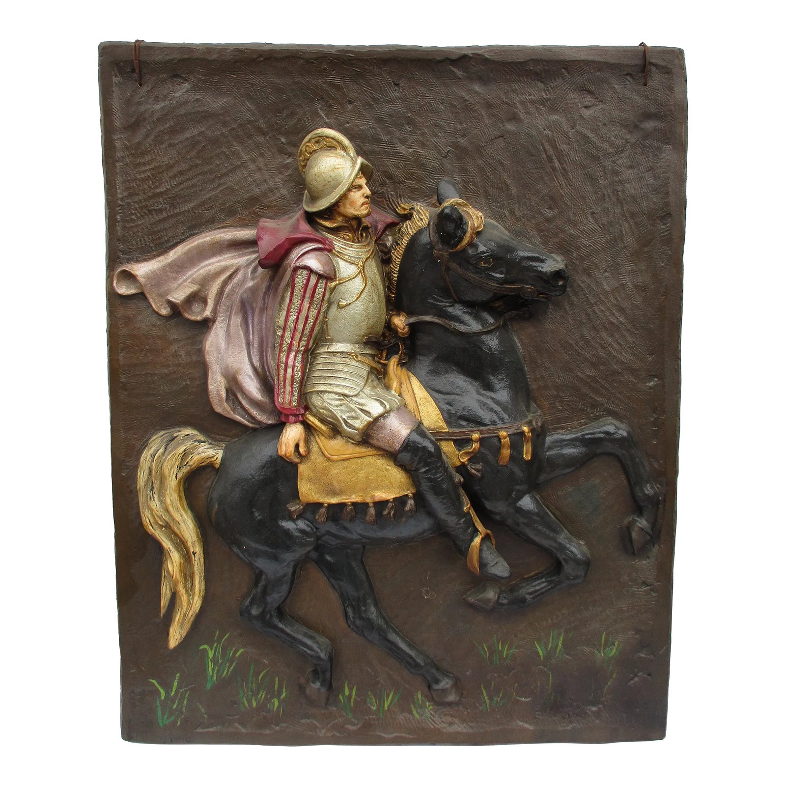 Mid-Century Modern Spun Fiberglass Conquistador Wall Art | Chairish