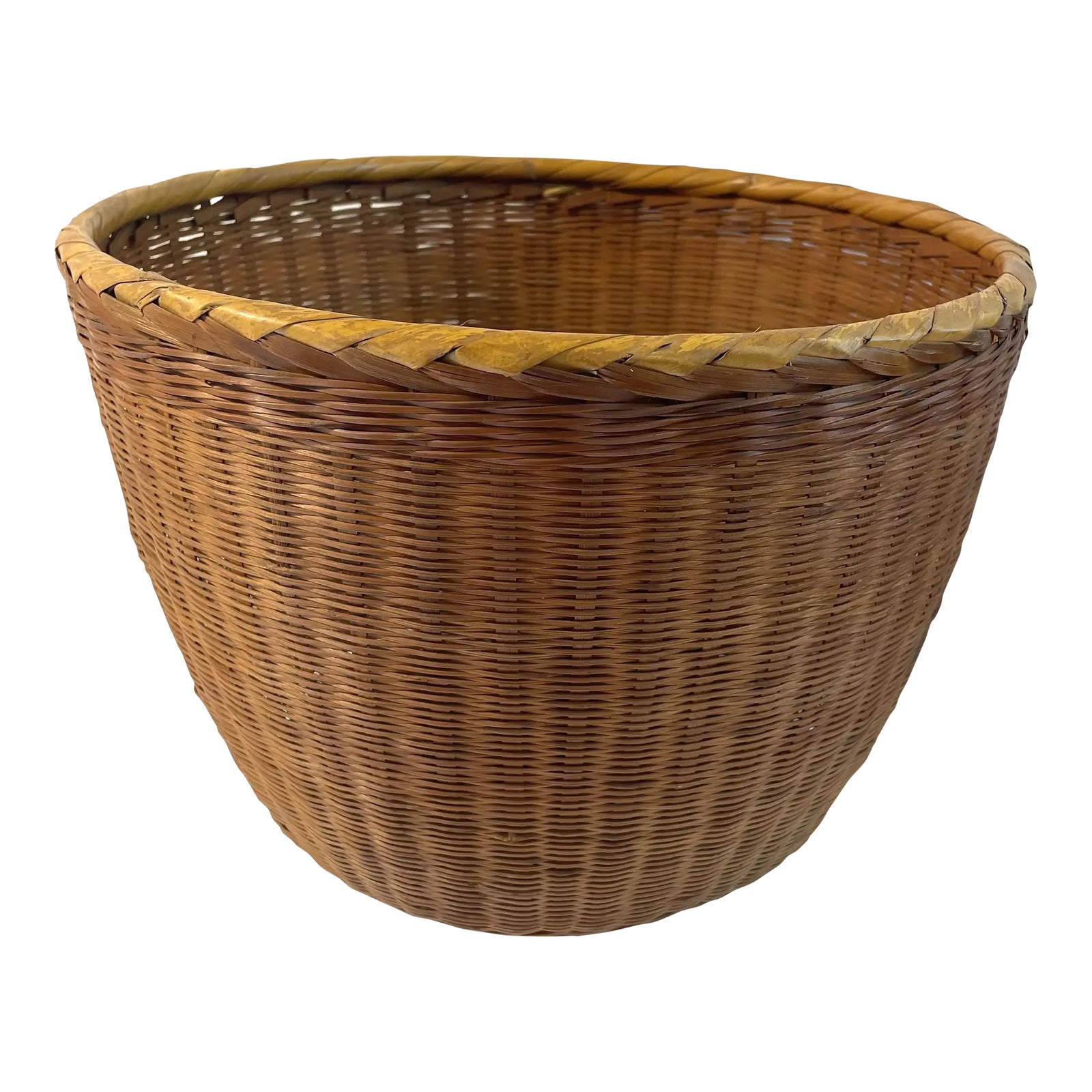 Vintage Wicker Basket | Chairish