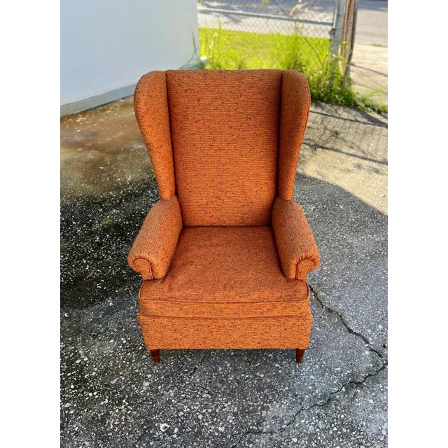 Highboy Wingback Lounge Chair or Side Chair | Chairish