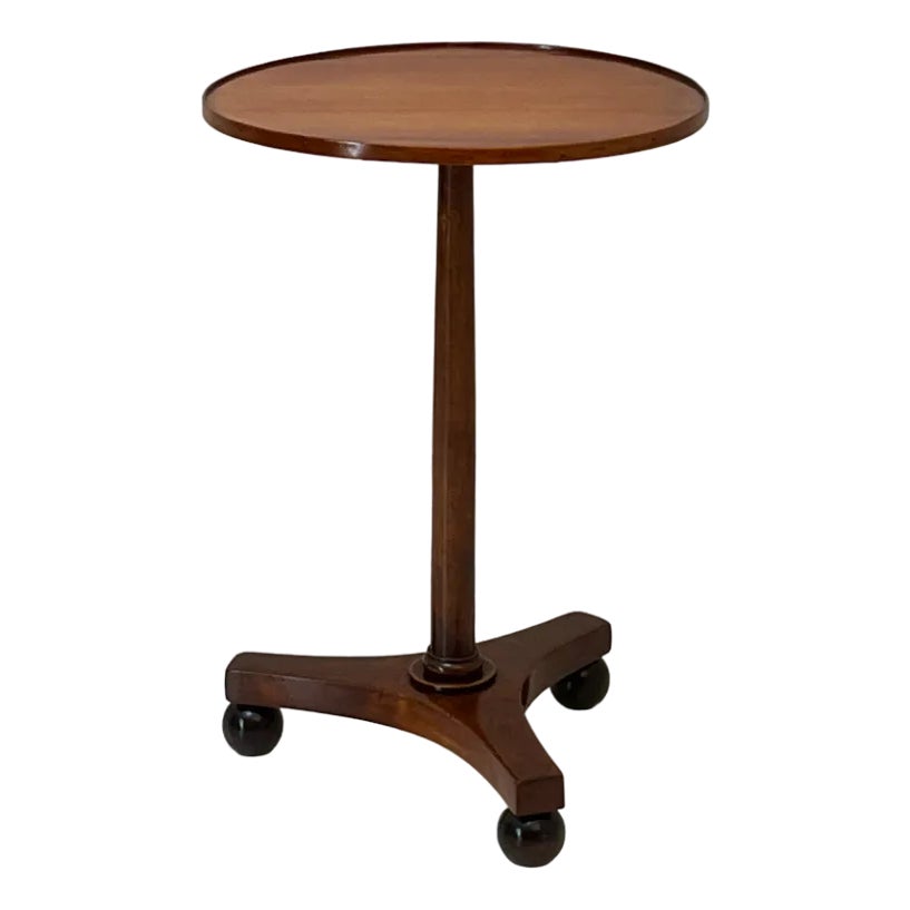 Vintage Brown Sail Table | Chairish