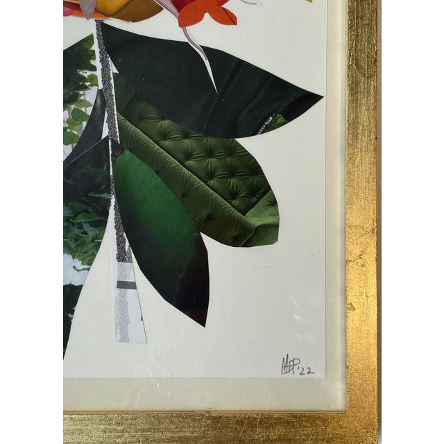 "Saraca Indica" - Botanica - Contemporary Still Life Paper Collage ...