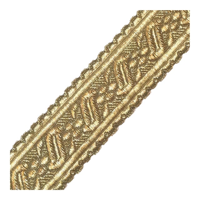 Vintage Gold Metallic Border Trim - 20 Yards (T-197) | Chairish