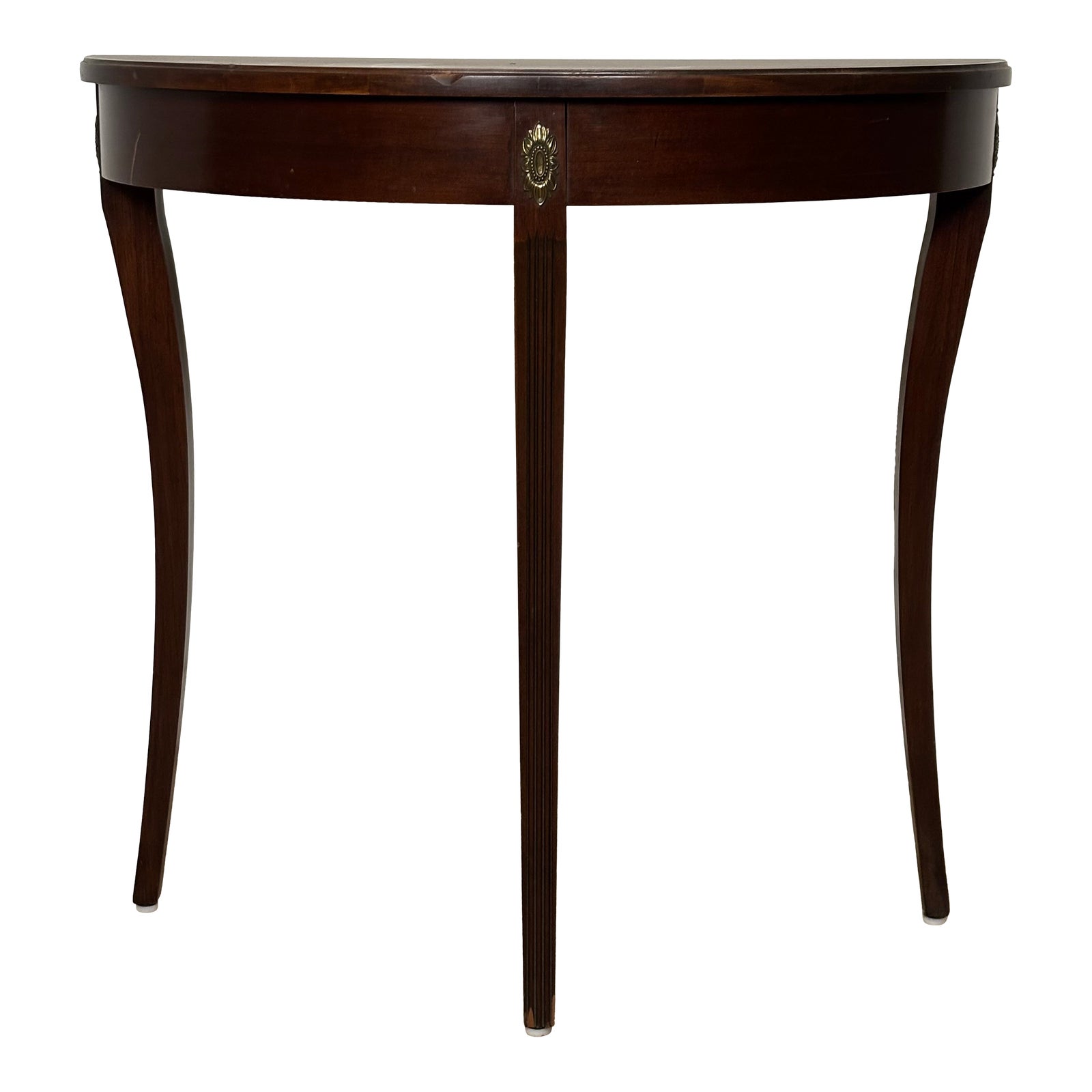 Ethan Allen Demilune Table | Chairish
