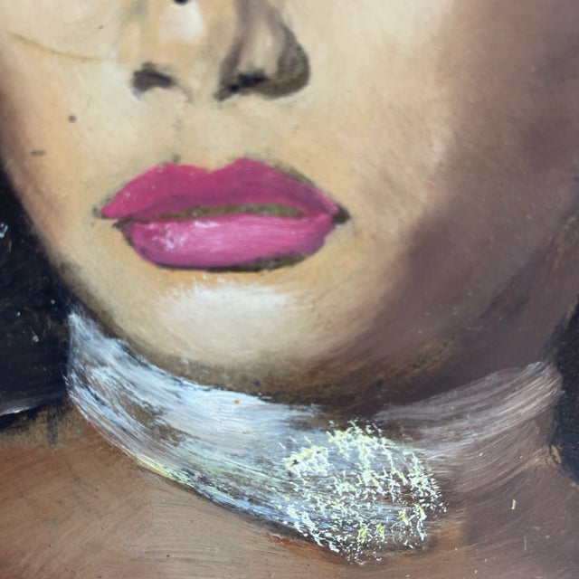 1960s Marc Olivier Gregoire French Portrait Oil Painting of a Woman ...