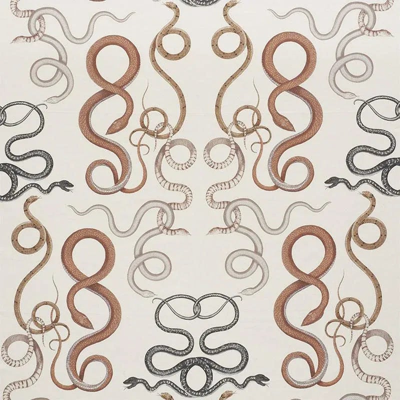 Schumacher X Charlap Hyman & Herrero Giove Fabric in Agate & Onyx ...