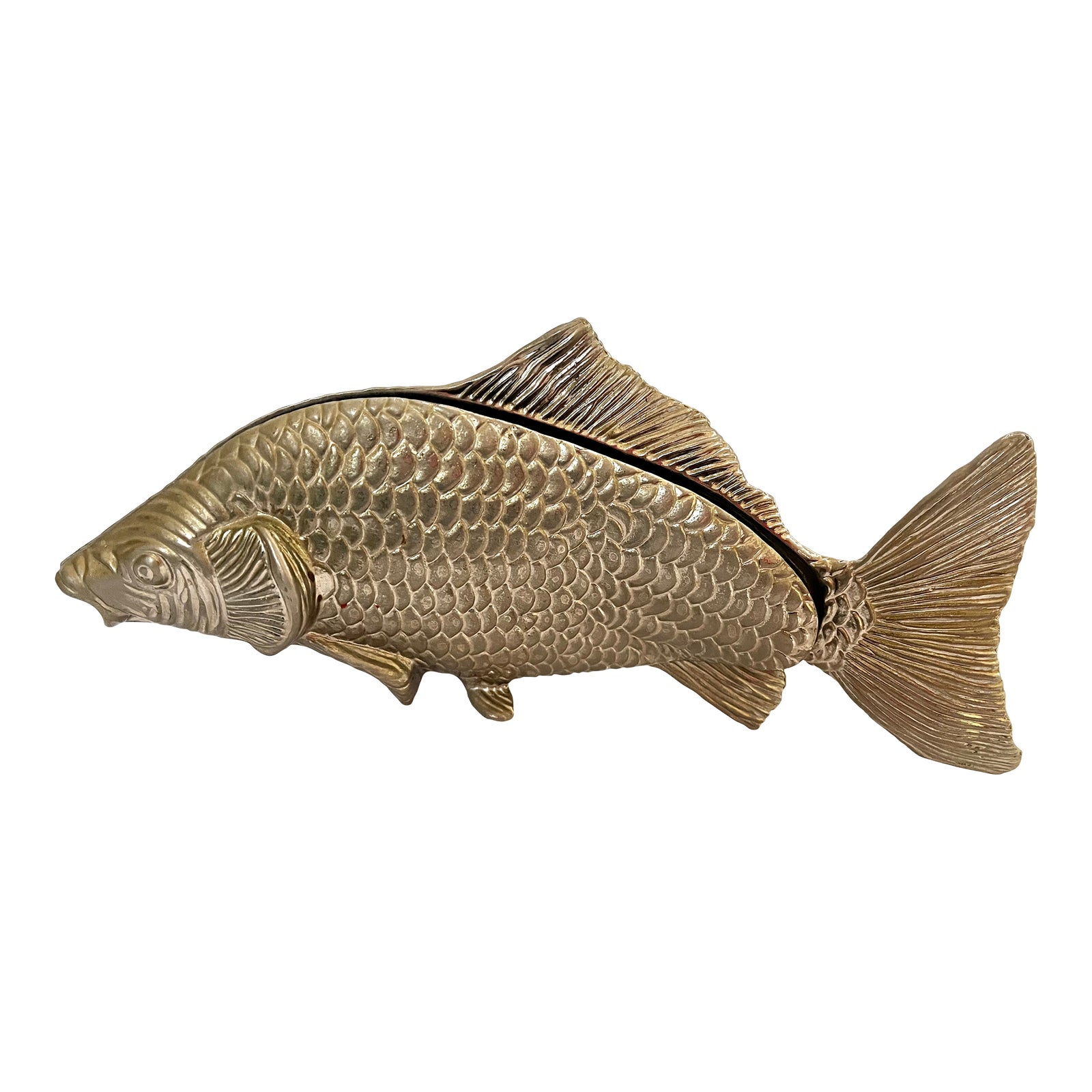 Vintage Italian Fish Metal Letter/Card Holder | Chairish