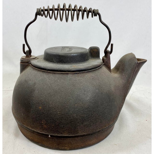 Vintage Wagner Ware Cast Iron Tea Kettle Made in U S a - Circa 1935 ...