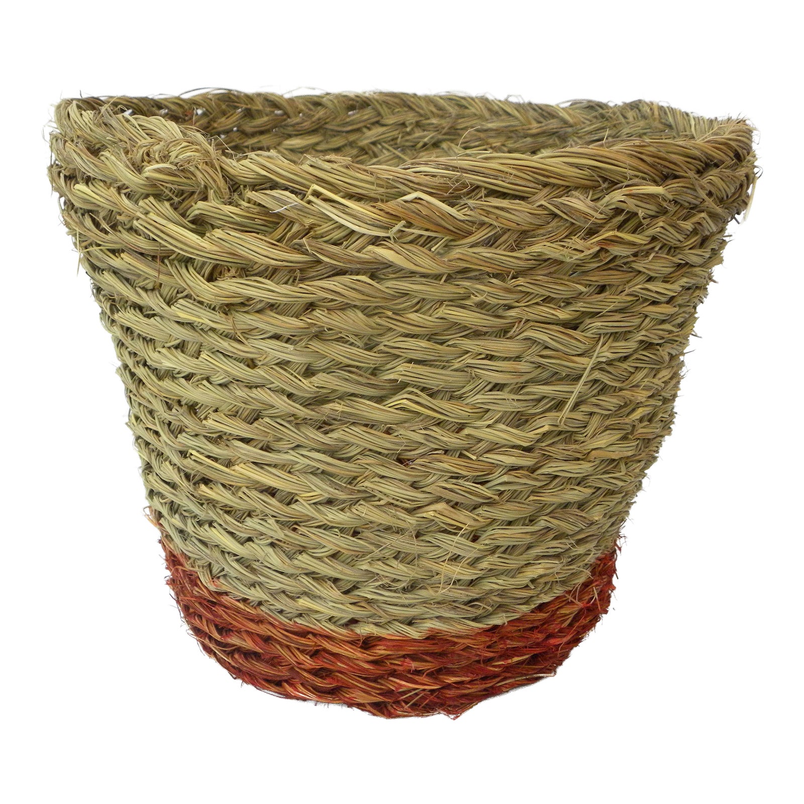 Hand Woven Raffia Basket | Chairish