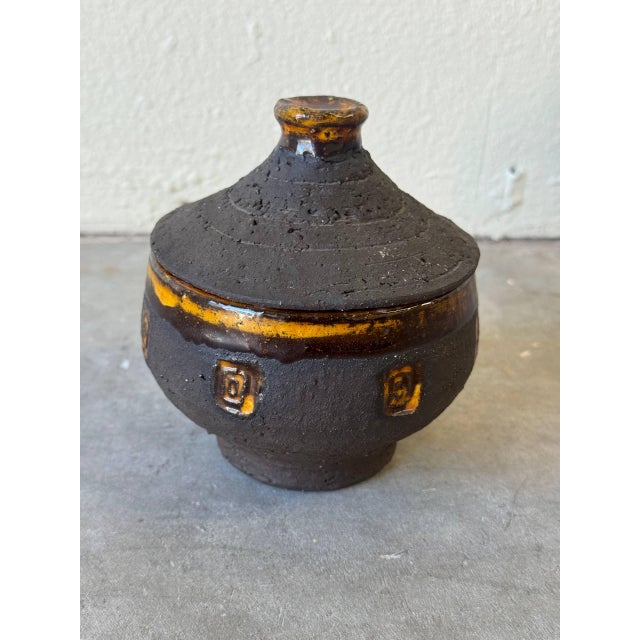 Mid-Century Modern Studio Lidded Bowl by Hegnetslund Denmark – Textured ...