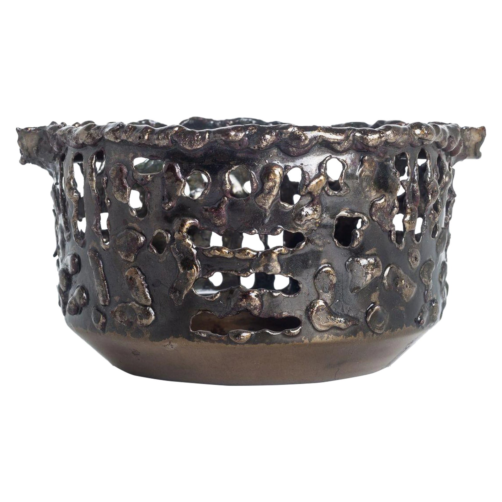 1950s Fantoni for Raymor Torched Copper Ashtray | Chairish