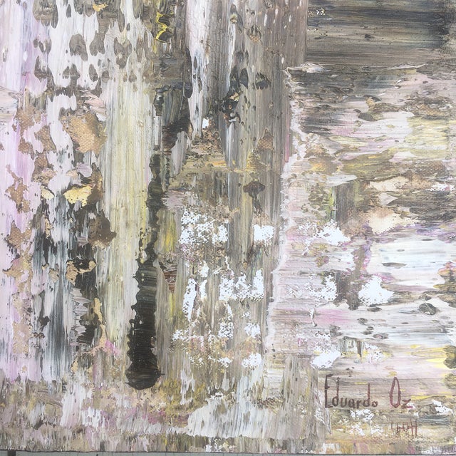 Late 20th Century Abstract Expressionist Impasto Painting by Eduardo Oz ...