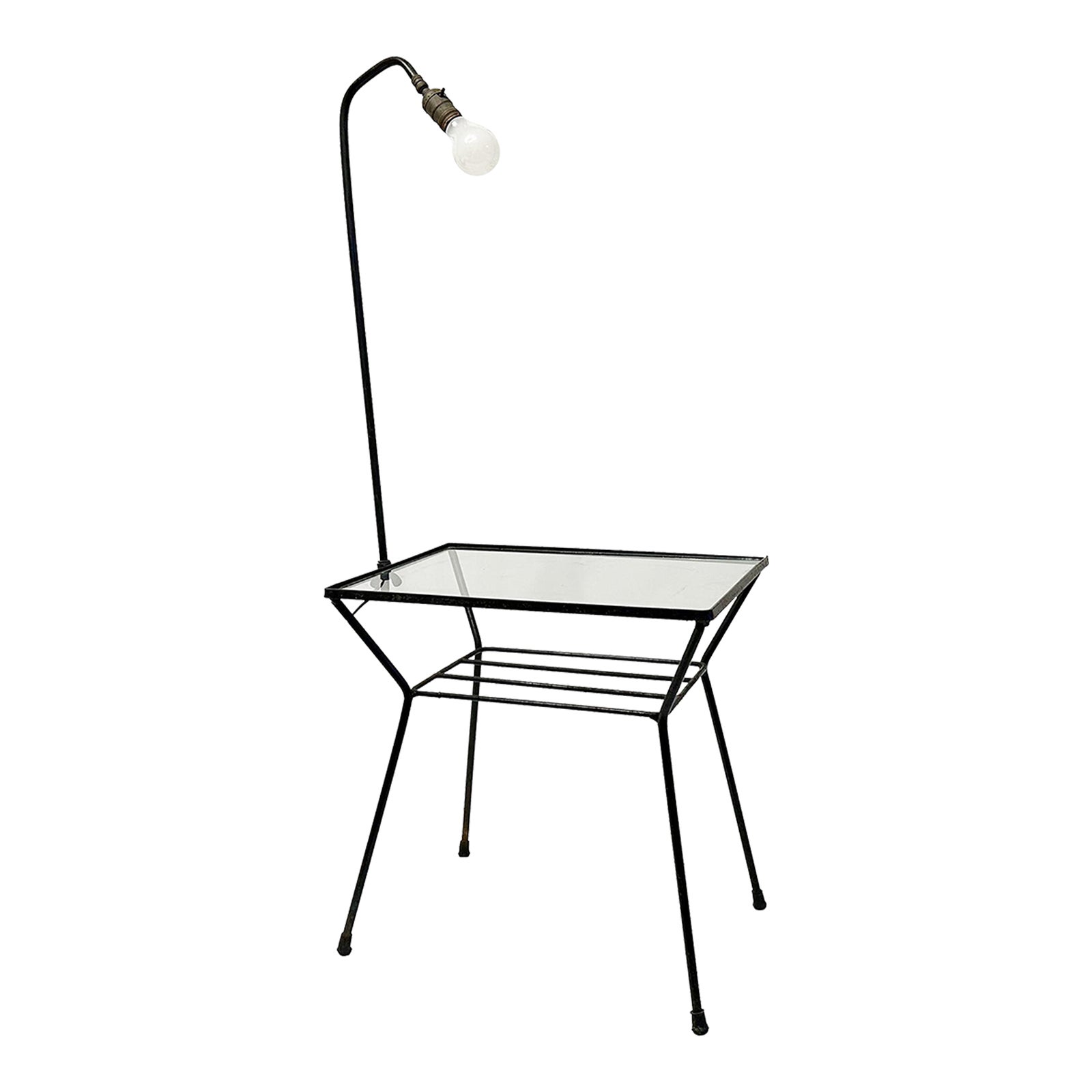 1950s Mid Century End Table Lamp, Paul McCobb George Nelson Style ...