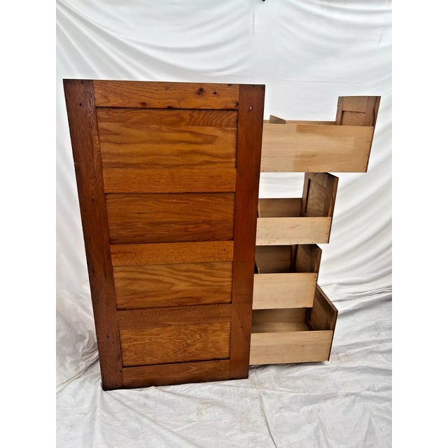 1920s Antique Oak File Cabinet With Four Drawers Yawman and Erbe Mfg Co ...