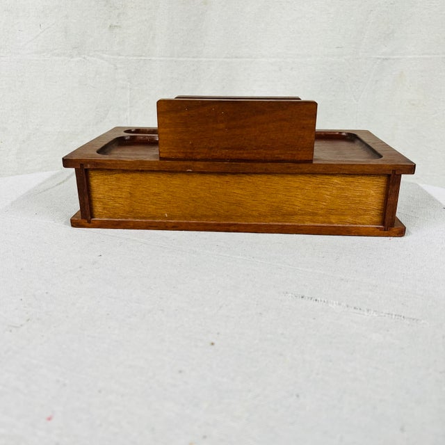 Mid Century Dresser Top Valet Box With Drawer | Chairish