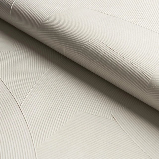 Schumacher X David Kaihoi Hand Combed Plaster Wallpaper in Cement ...