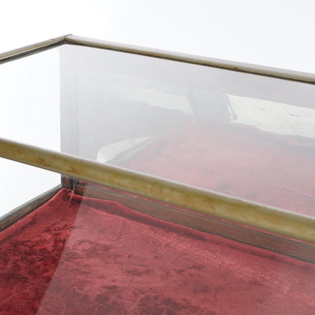 Antique Nickel Plated Country Store Counter Top Display Case by FH ...