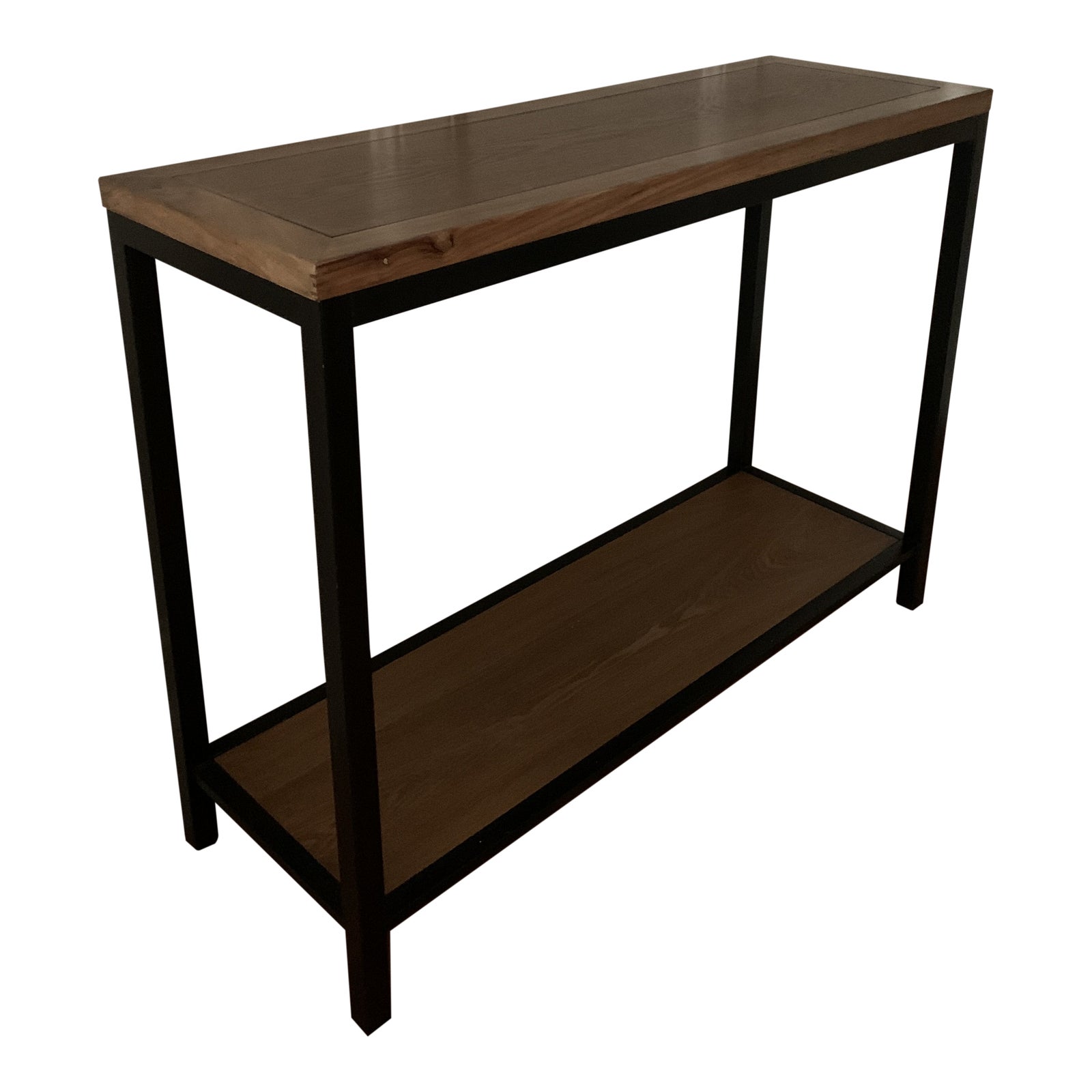Wood and Metal Console Table | Chairish