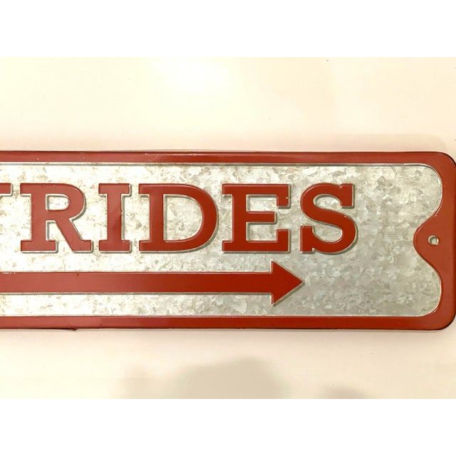 Country Metal Hayrides Sign | Chairish