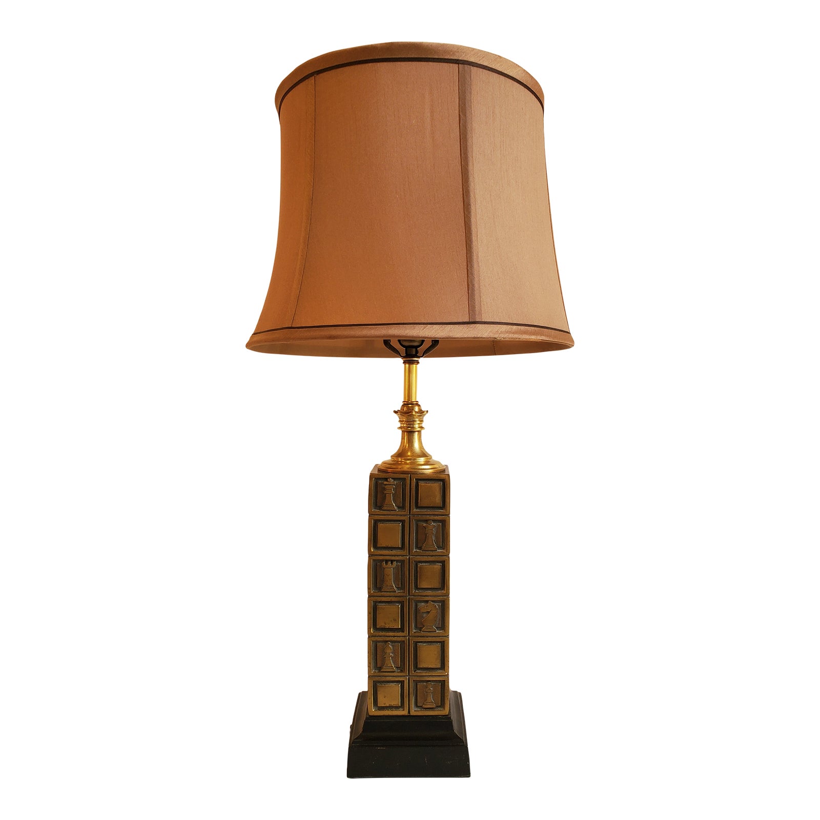 Brass Chess Piece Table Lamp by Laurel Lamp Company 1960s | Chairish