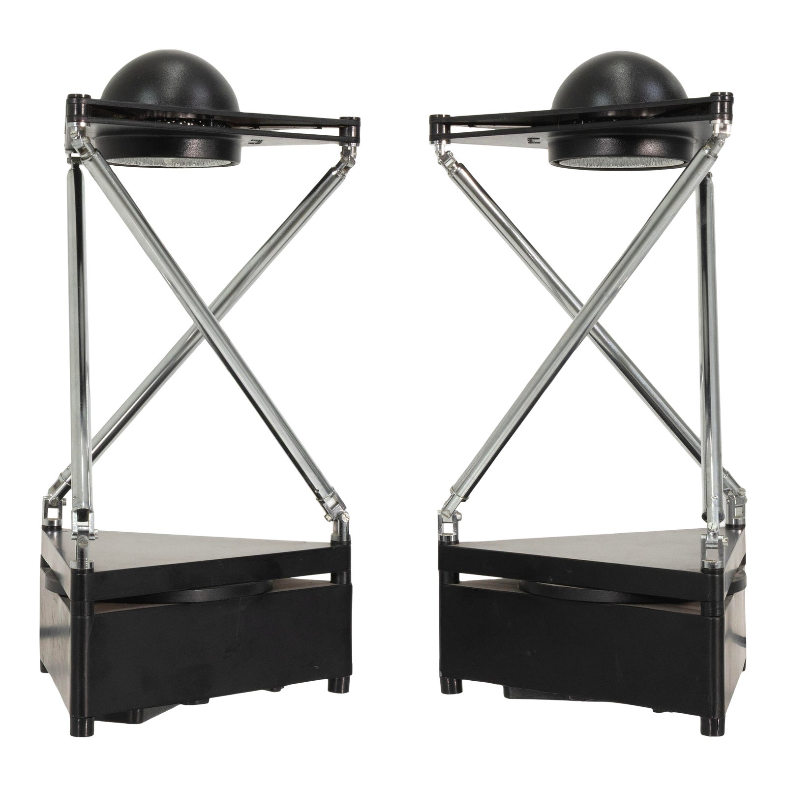 1980s Italian Kandido Table Lamps by f.a. Porsche for Luci Italia - a ...