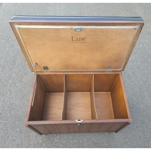 Lane Altavista Mid Century Rolling Records Cabinet Storage Chest and ...