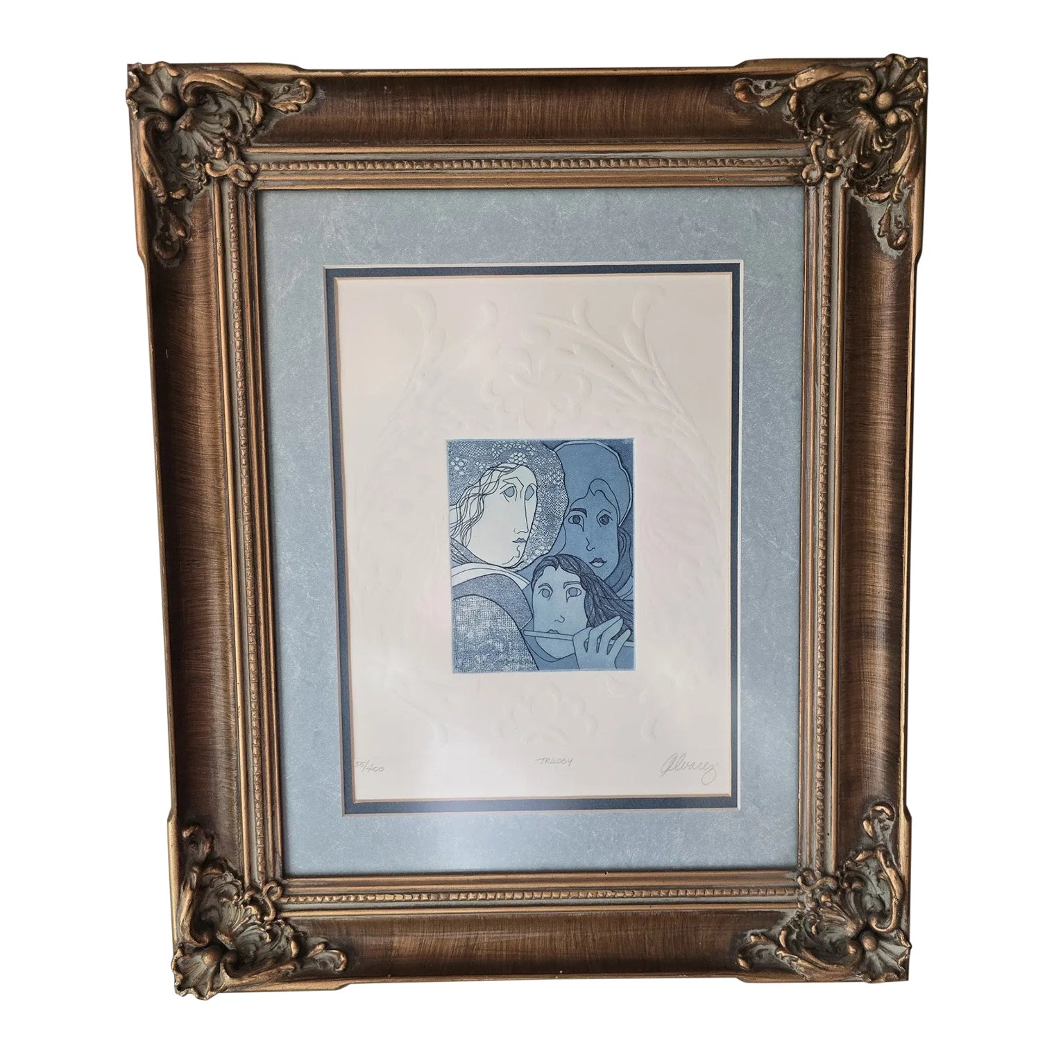 1960s Alvarez Signed Etching | Chairish