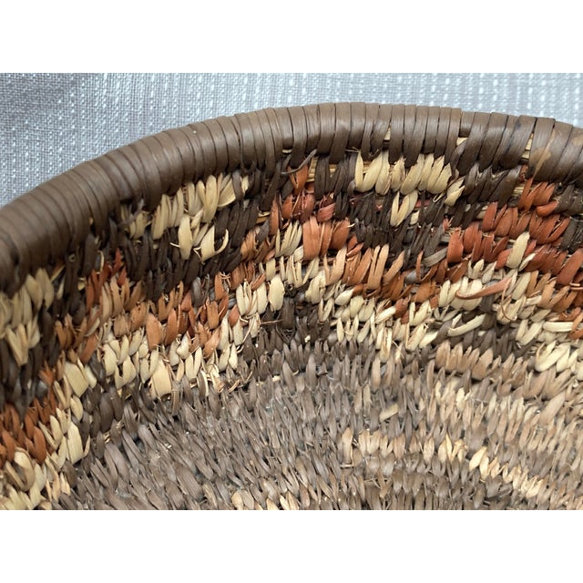 Vintage Native American Coil Basket | Chairish