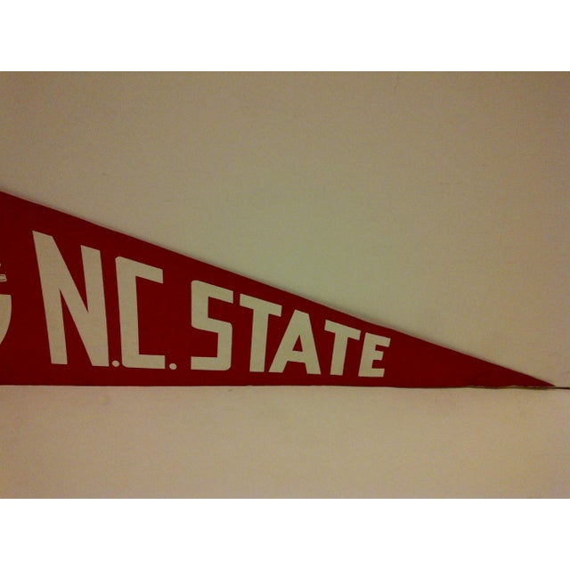 Vintage 1978 NCAA "NC State" Pennant Flag | Chairish