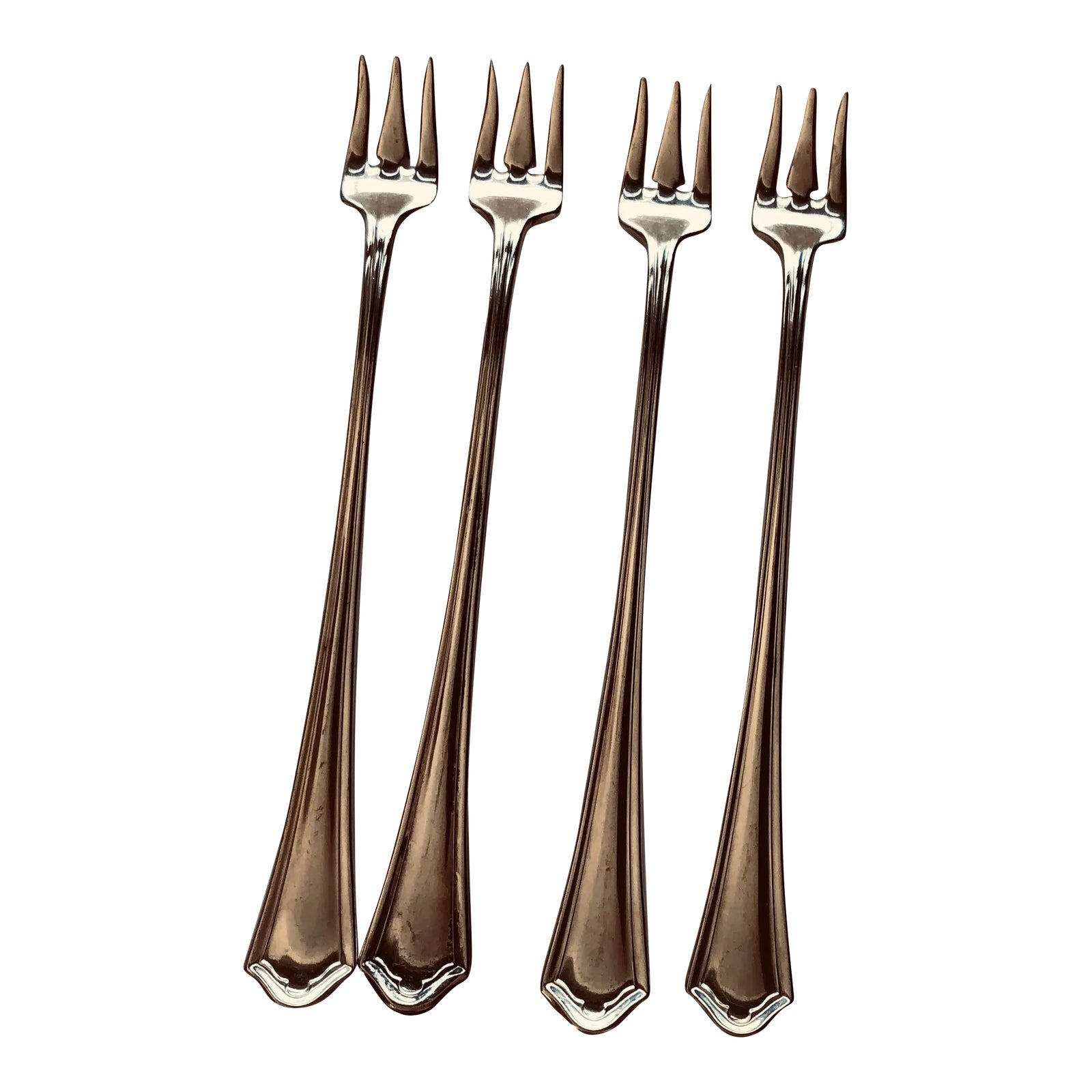 Vintage Oneida Hotel Plate "Seneca" Pattern Cocktail Forks- Set of 4 ...
