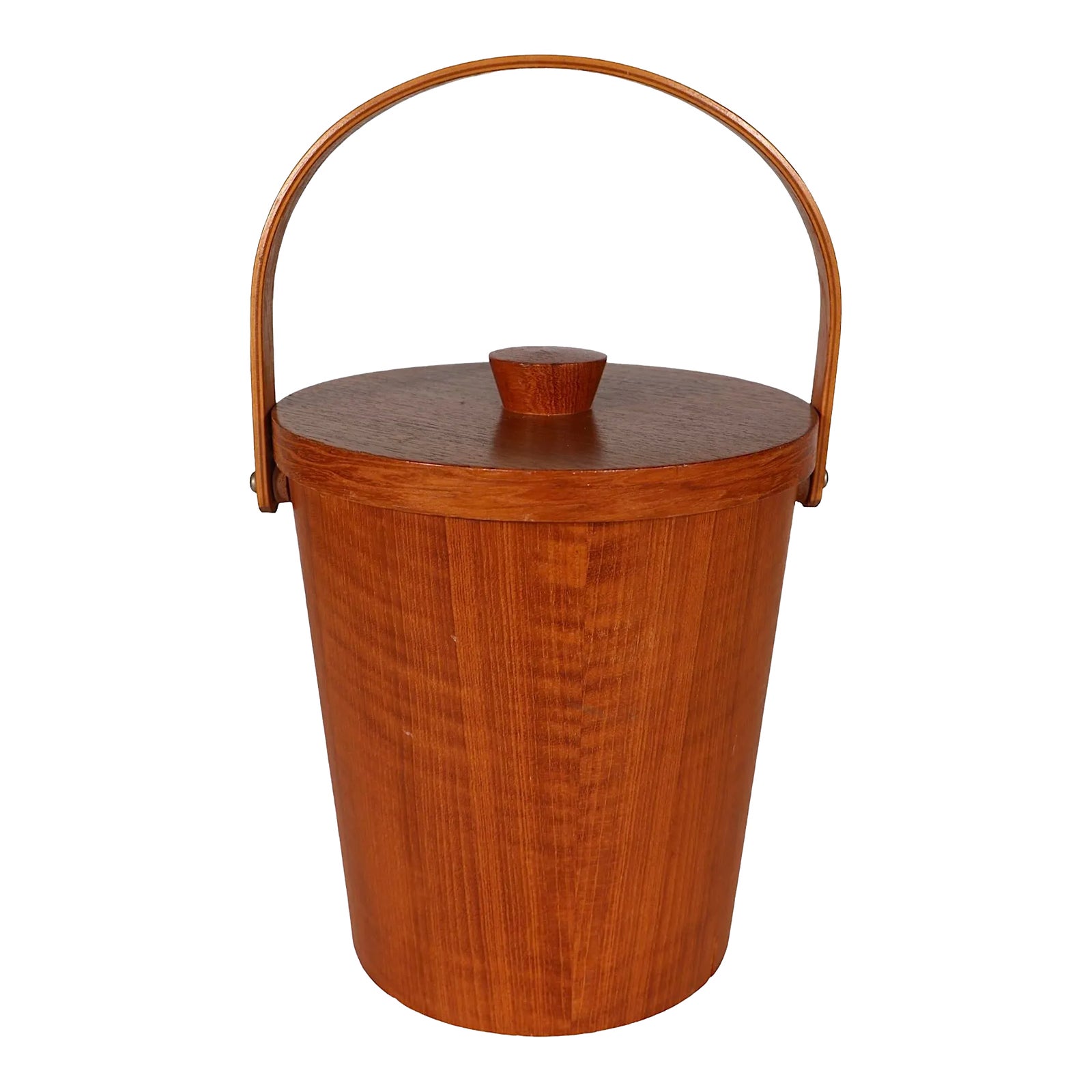 Mid Century Teak Ice Bucket Made in Japan by Viking | Chairish