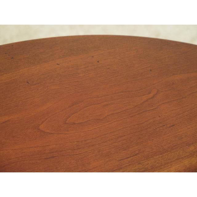 Round Solid Cherry Occasional Living Room or Center Table | Chairish