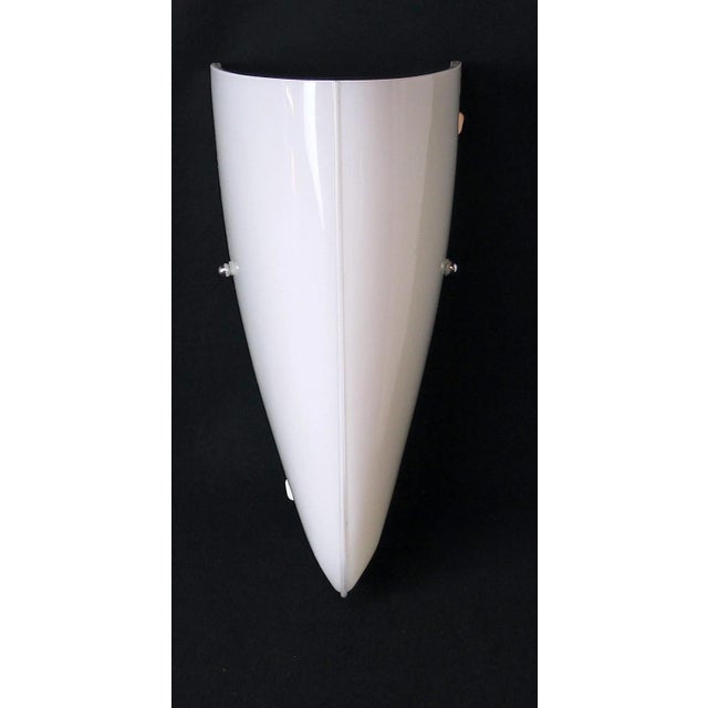 Late 20th Century Large Hand Crafted White Murano Sconces, Design by Jeannol Cerutti for VeArt ...