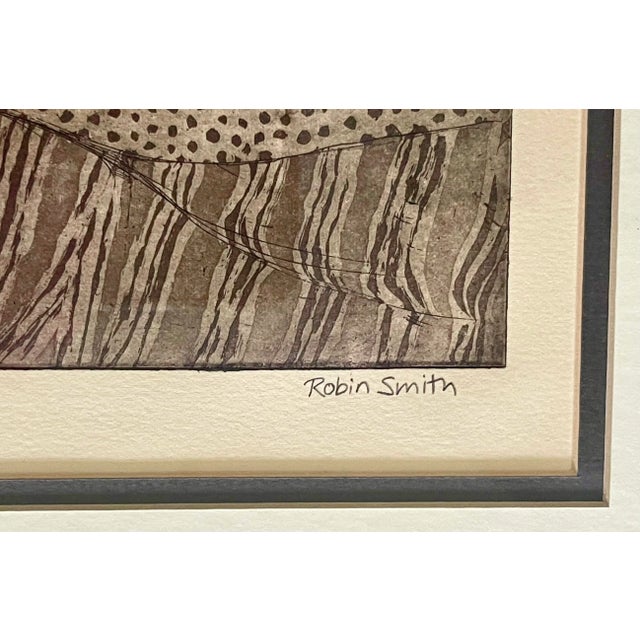 Modern Odalisque Framed Engraving, Signed | Chairish