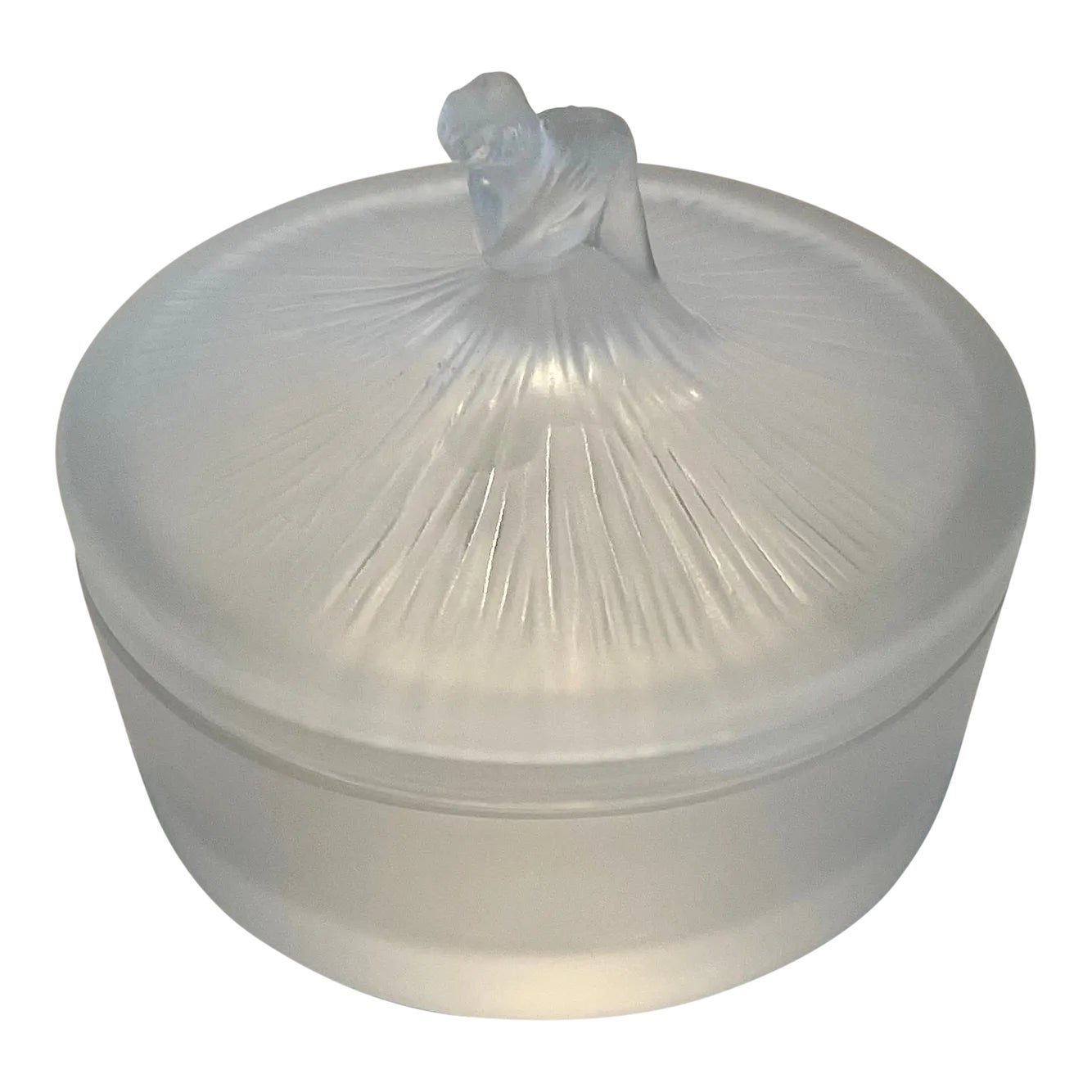 René Lalique Ballerina Powder Box | Chairish