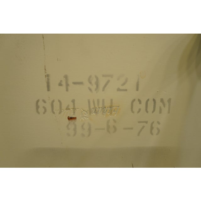 Ethan Allen Hand Painted White Hitchcock Style Rocker Rocking Chair 14 ...