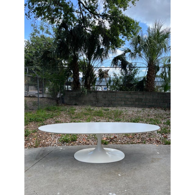 Mid Century Tulip Base Surfboard Coffee Table | Chairish