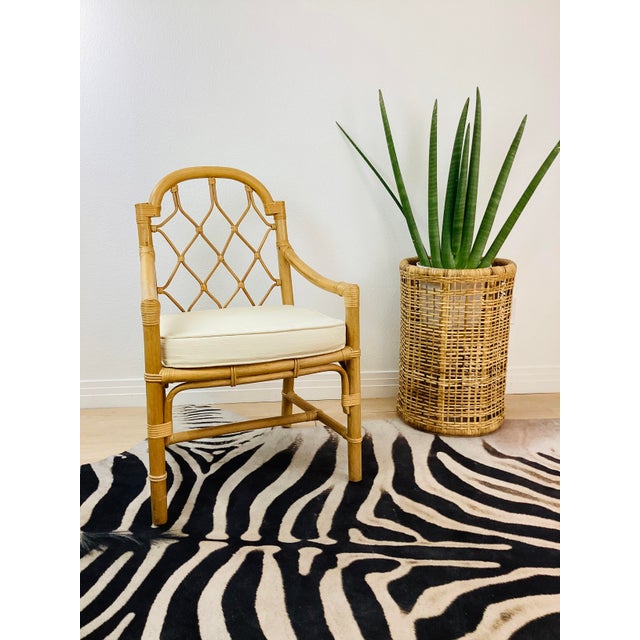 Vintage Rattan Open Weave Chair | Chairish