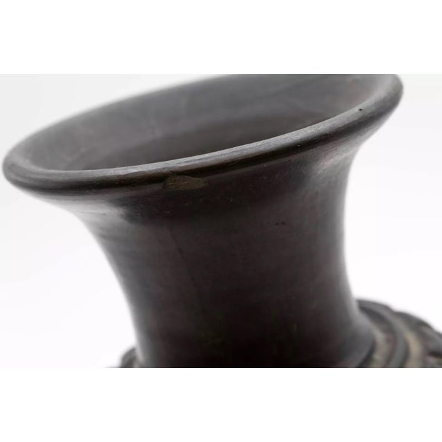 Vintage Lama Oaxaca Native Mexican Black Clay Vessels with Carved ...