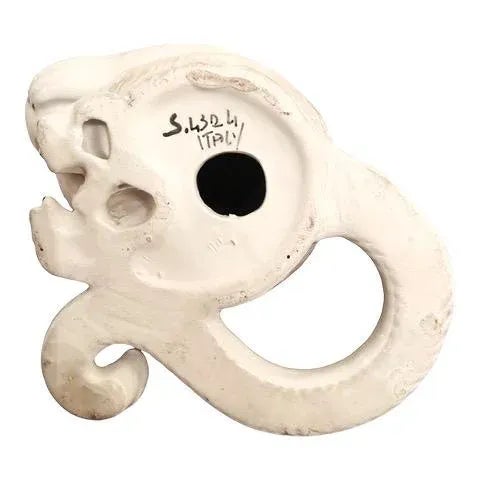 White Porcelain Capuchin Monkey as Seen as Elvis's Graceland | Chairish