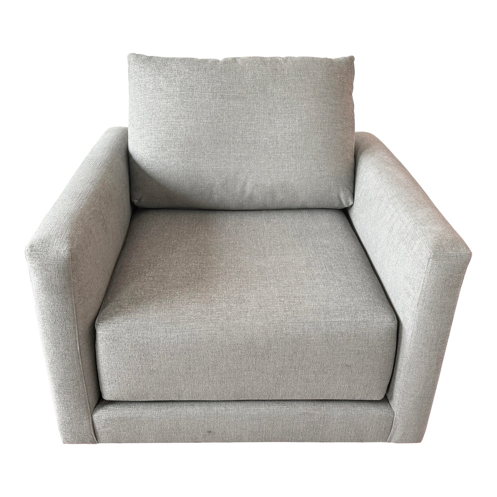 Crate & Barrel Gather Swivel Chair | Chairish