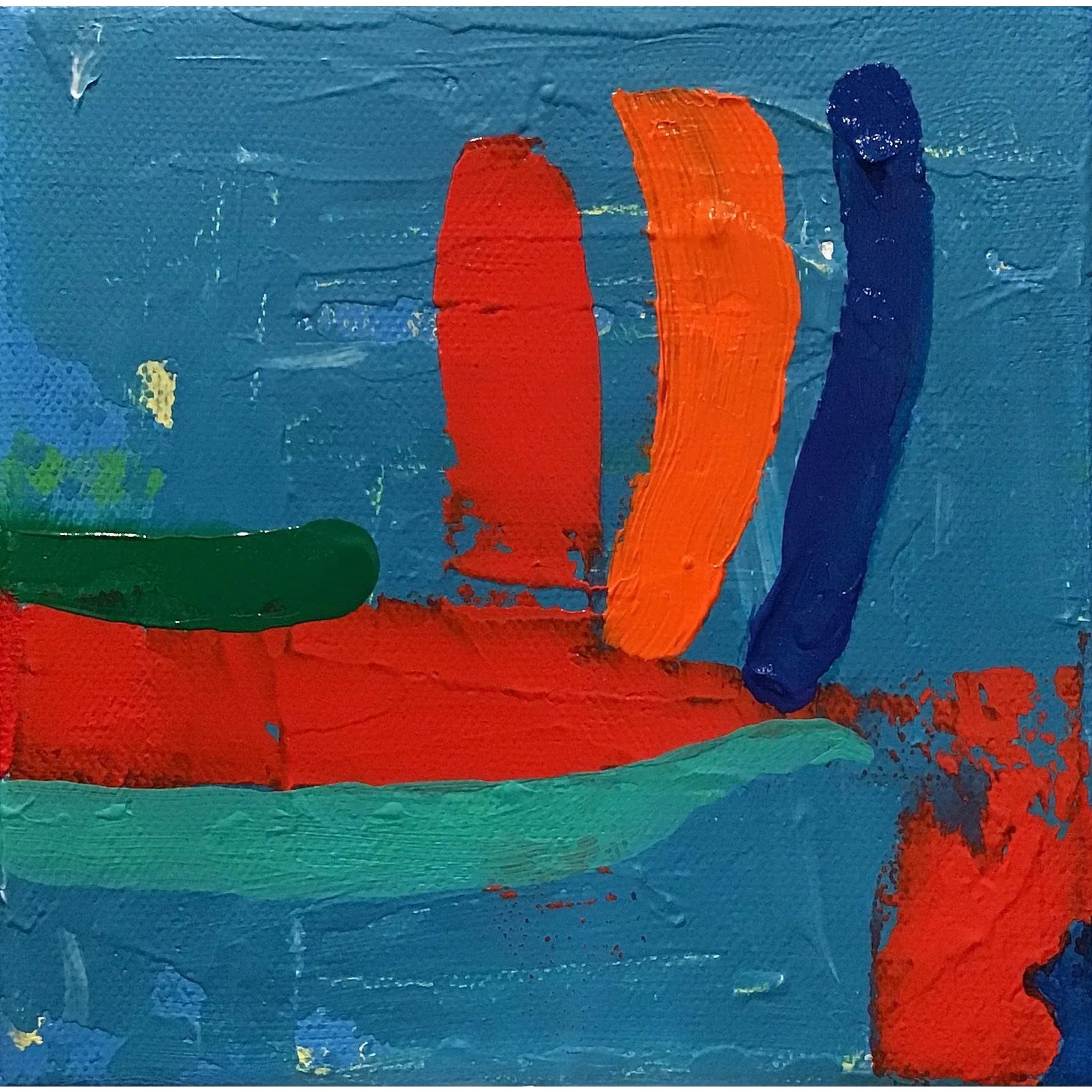 “Under Full Sail” Original Abstract Painting on Stretched Canvas by ...