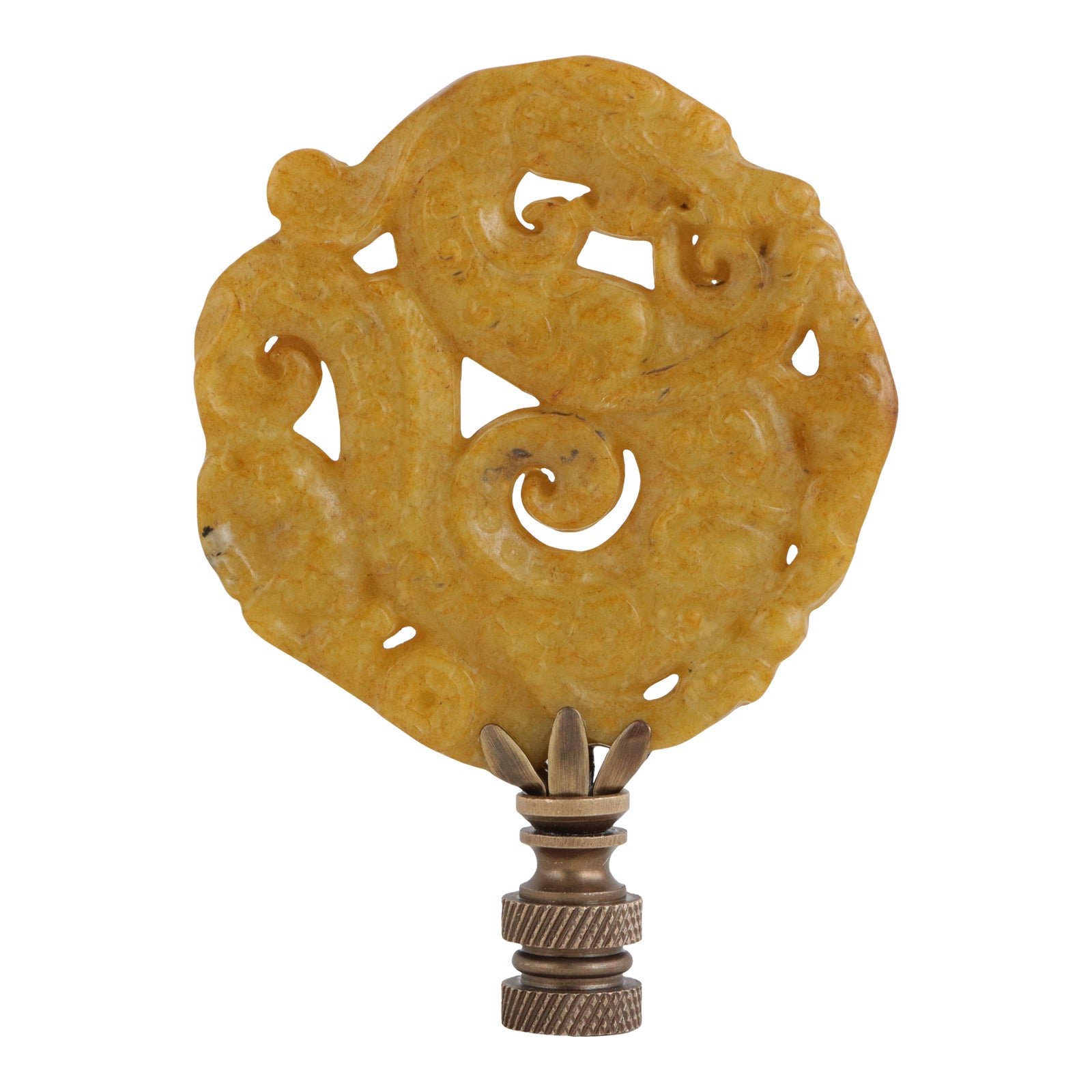 Prancing Dragon Lamp Finial | Chairish