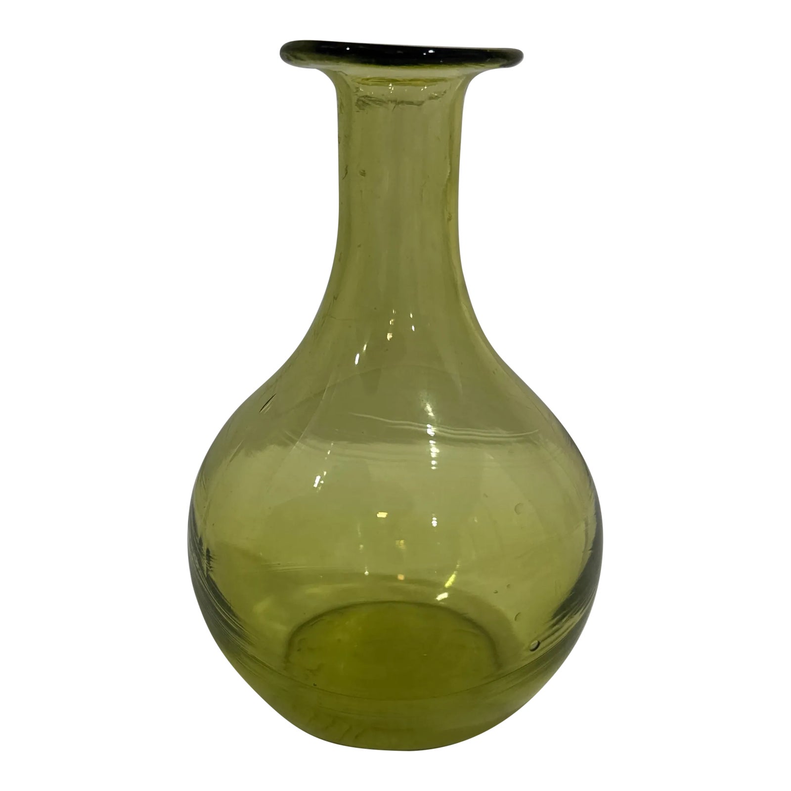 1950s Small Green Vase | Chairish